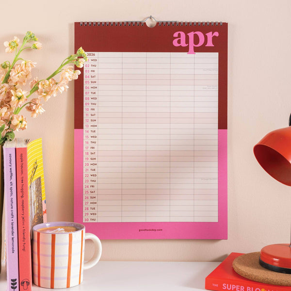 2026 A3 Family Planner Calendar | The Yo Store | Portland, OR